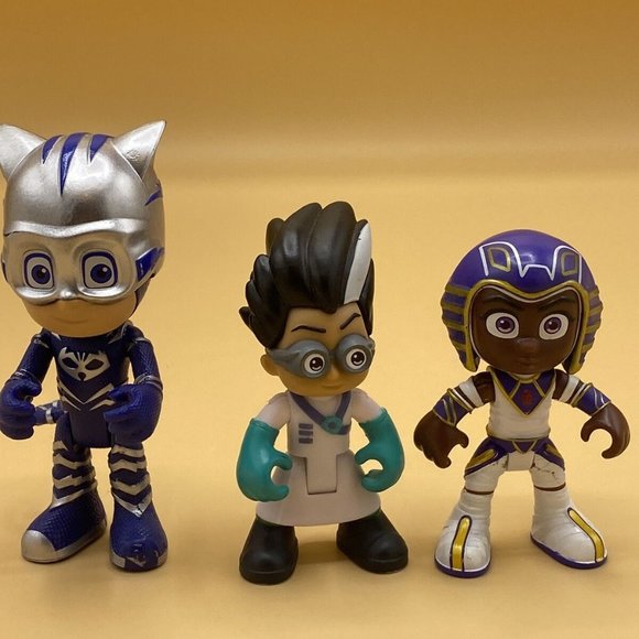 Toys | Pj Mask Action Figure Lot Of 3 Catboy Romeo Pharaoh Boy | Poshmark
